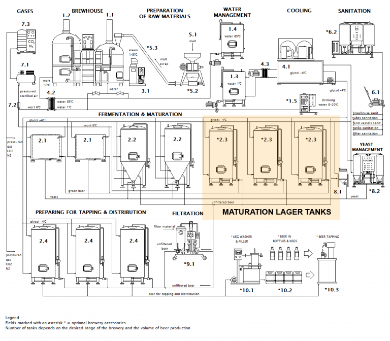Pressure beer maturation tanks - secondary beer fermentors | Beer tanks